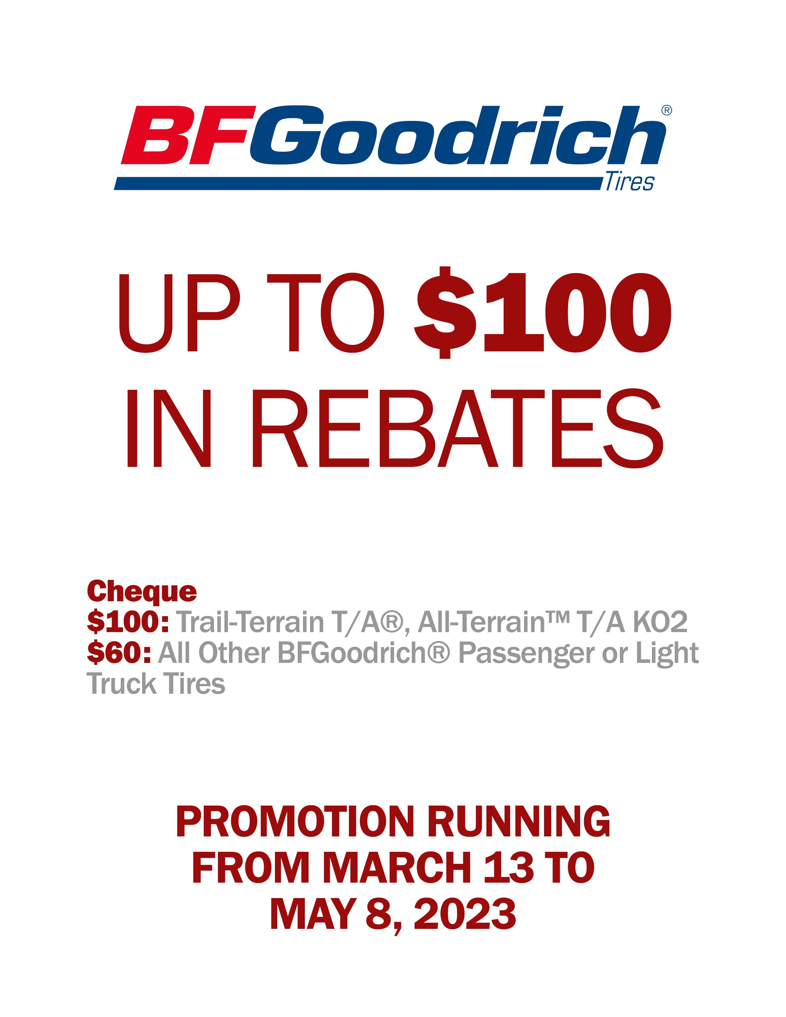 BFGOODRICH Spring 2023 Rebate | Anderson Automotive
